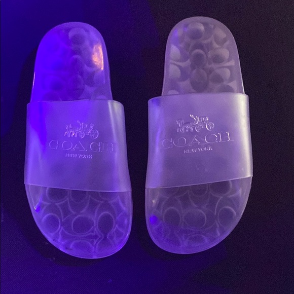 Coach | Shoes | Coach Transparent Slides | Poshmark